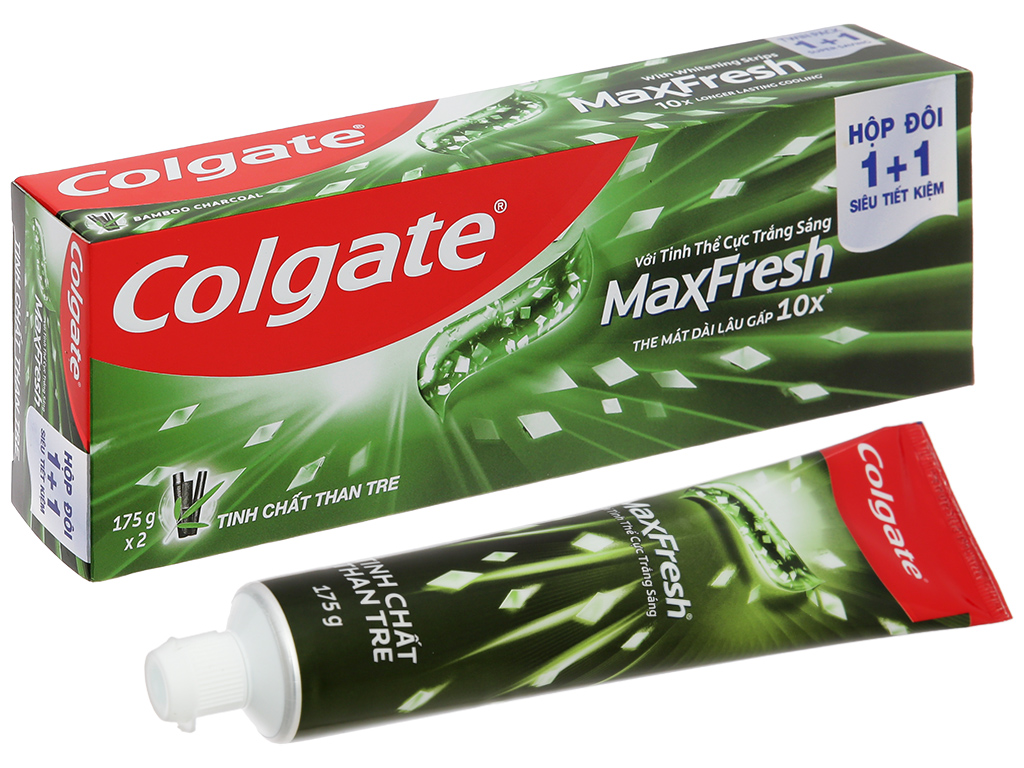 Bộ 2 kem đánh răng Colgate MaxFresh 350g Bách hóa XANH