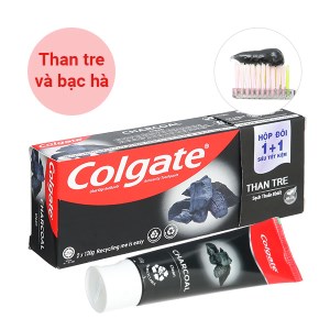 Kem đánh răng Colgate than tre và bạc hà 120g x 2