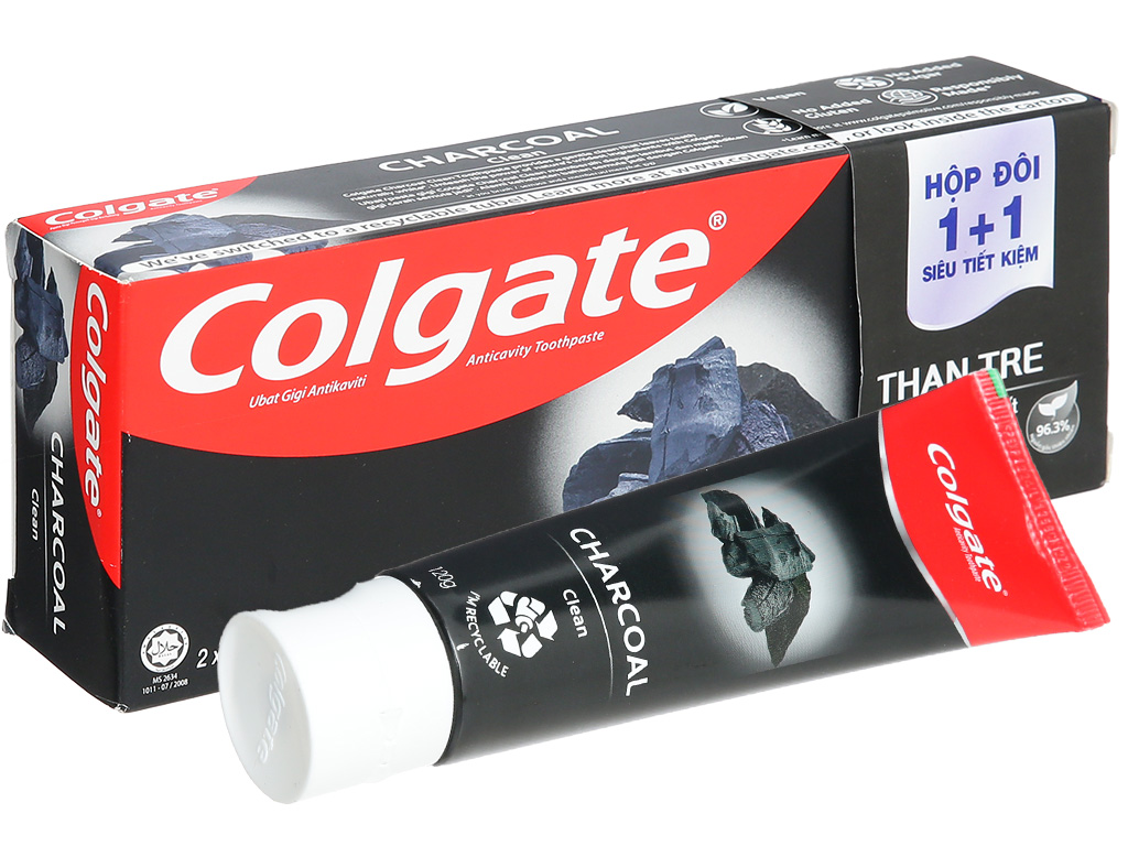 Kem đánh răng Colgate than tre và bạc hà 120g x 2