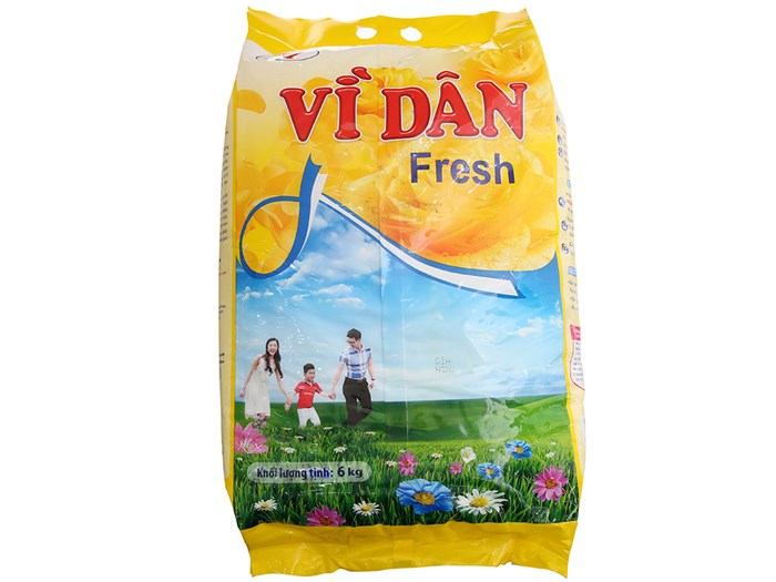 Bột giặt Vì Dân Fresh 3 in 1 6kg giá tốt tại Bách hoá XANH