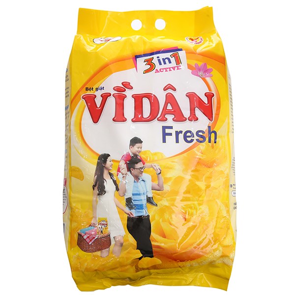 Bột giặt Vì Dân Fresh 3 in 1 6kg giá tốt tại Bách hoá XANH