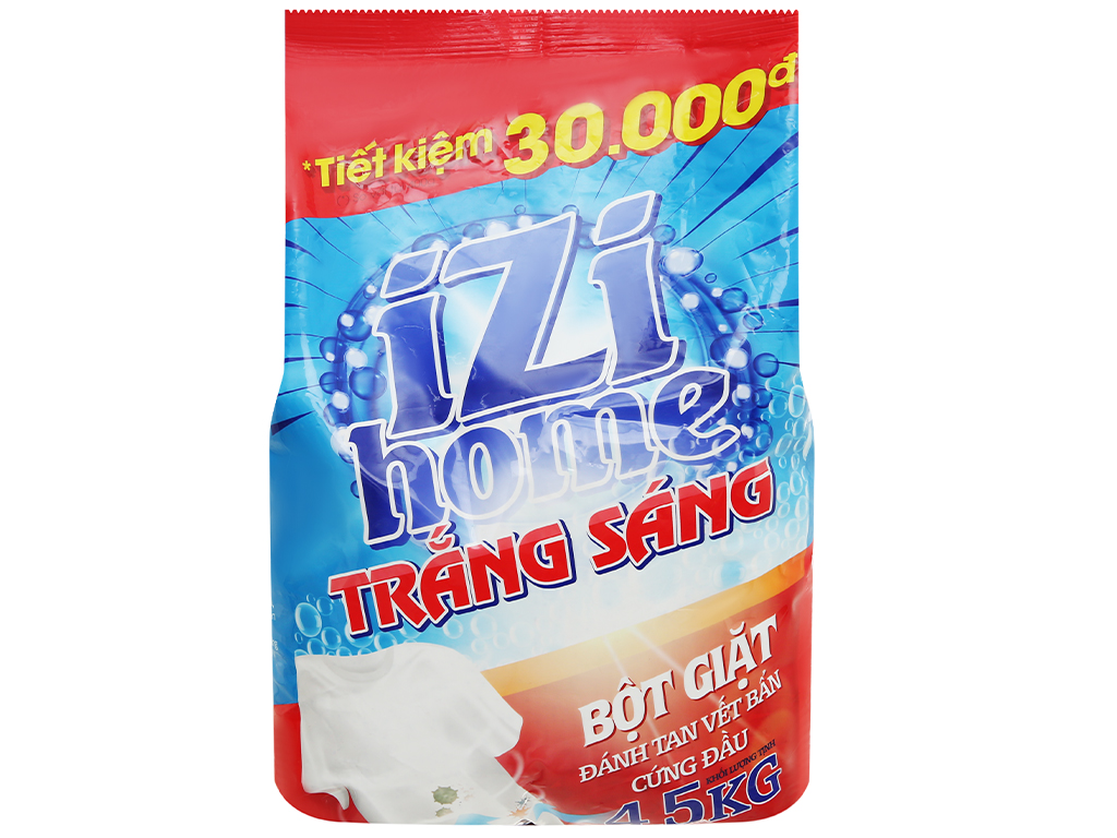 Bột giặt trắng sáng IZI HOME 4.5kg giá tốt tại Bách hoá XANH