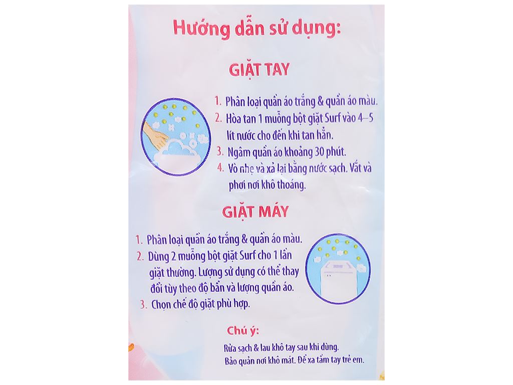 Bột giặt ngát hương xuân Surf 800g giá tốt tại Bách hoá XANH