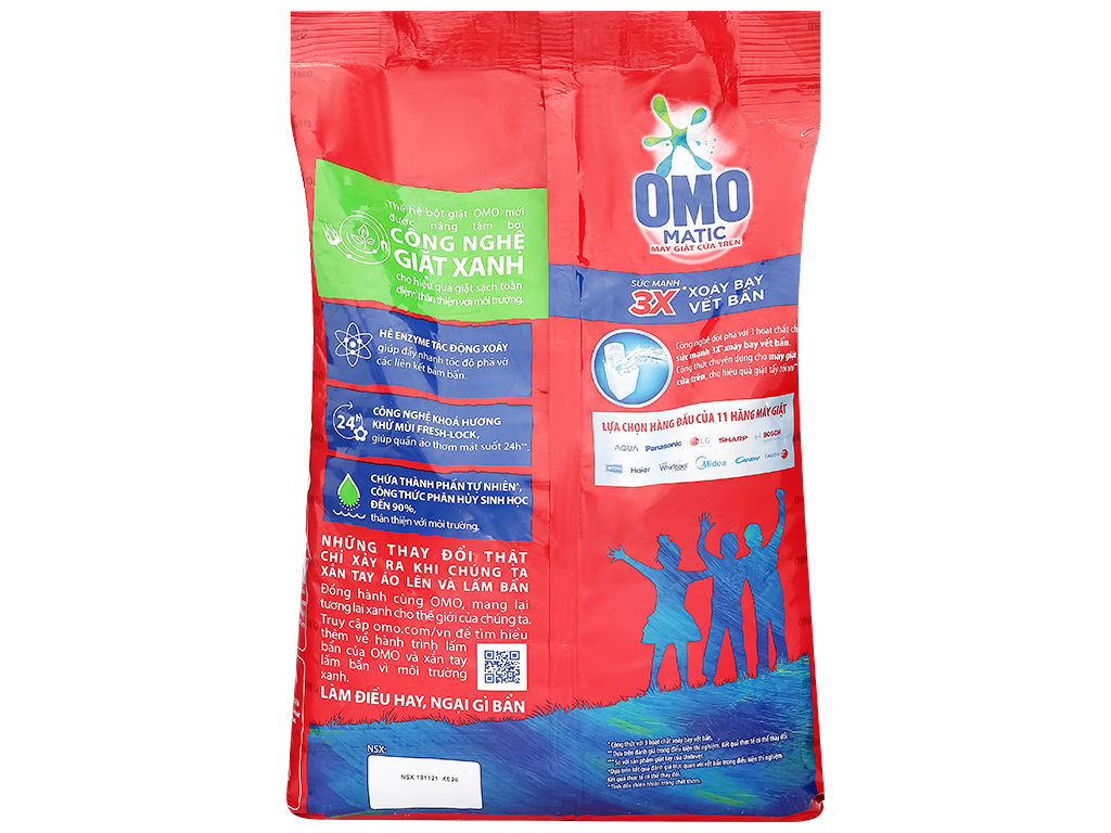 Bột giặt OMO Matic cửa trên 6kg giá tốt tại Bách hoá XANH