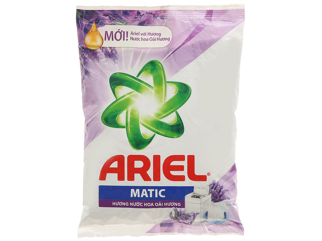 Bột giặt Ariel Matic hương lavender 650g tại Bách hoá Xanh