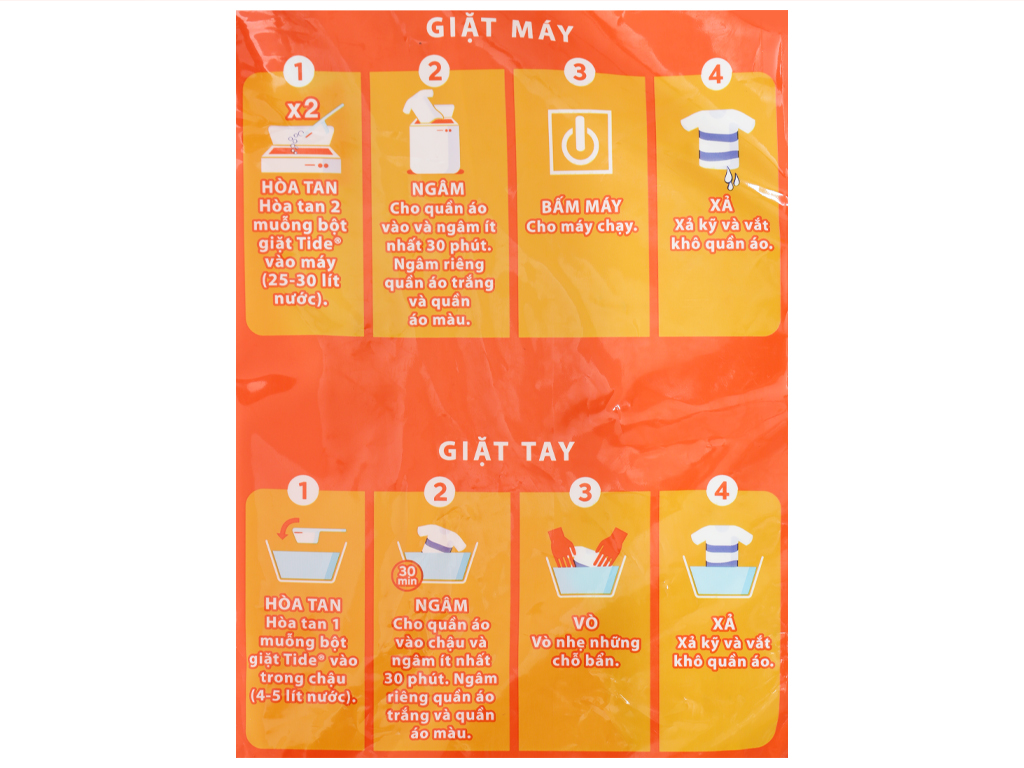 Bột giặt trắng sáng Tide túi 5.3kg giá tốt tại Bách hoá XANH