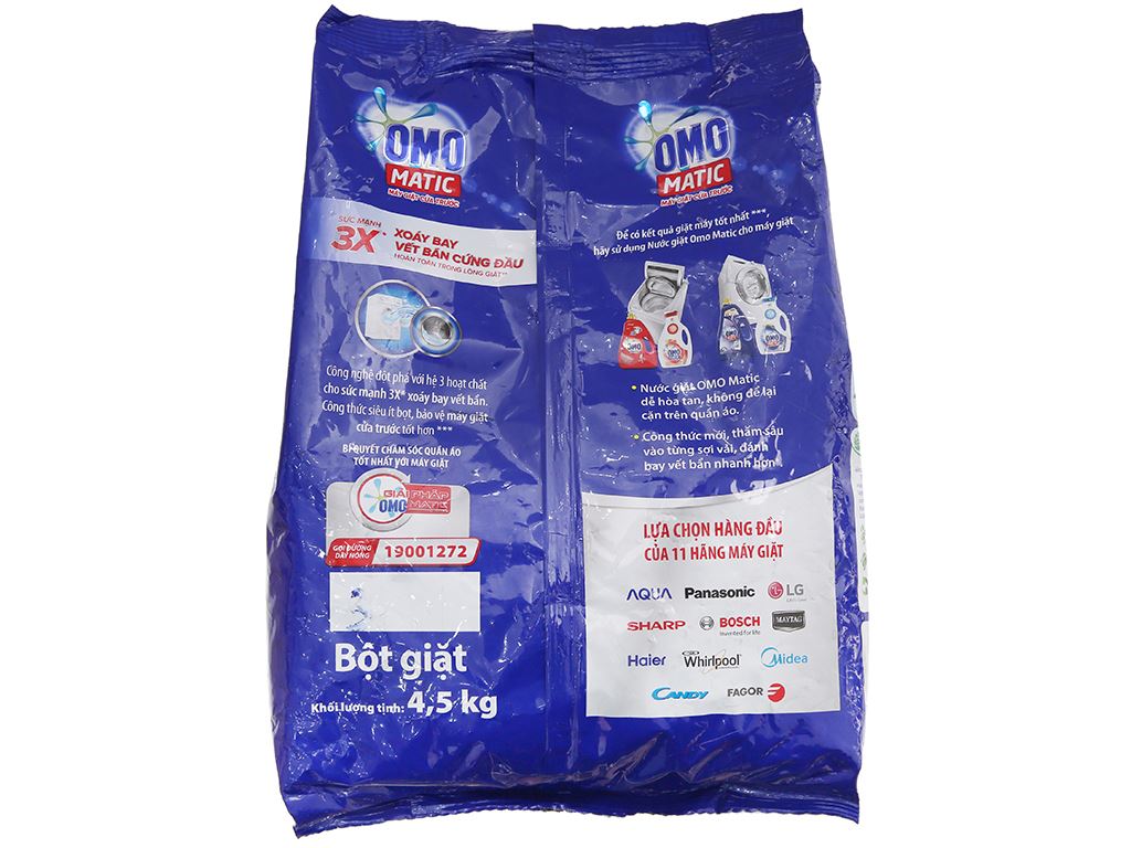 Bột giặt OMO Matic cửa trước 4.5kg giá tốt tại Bách hoá XANH