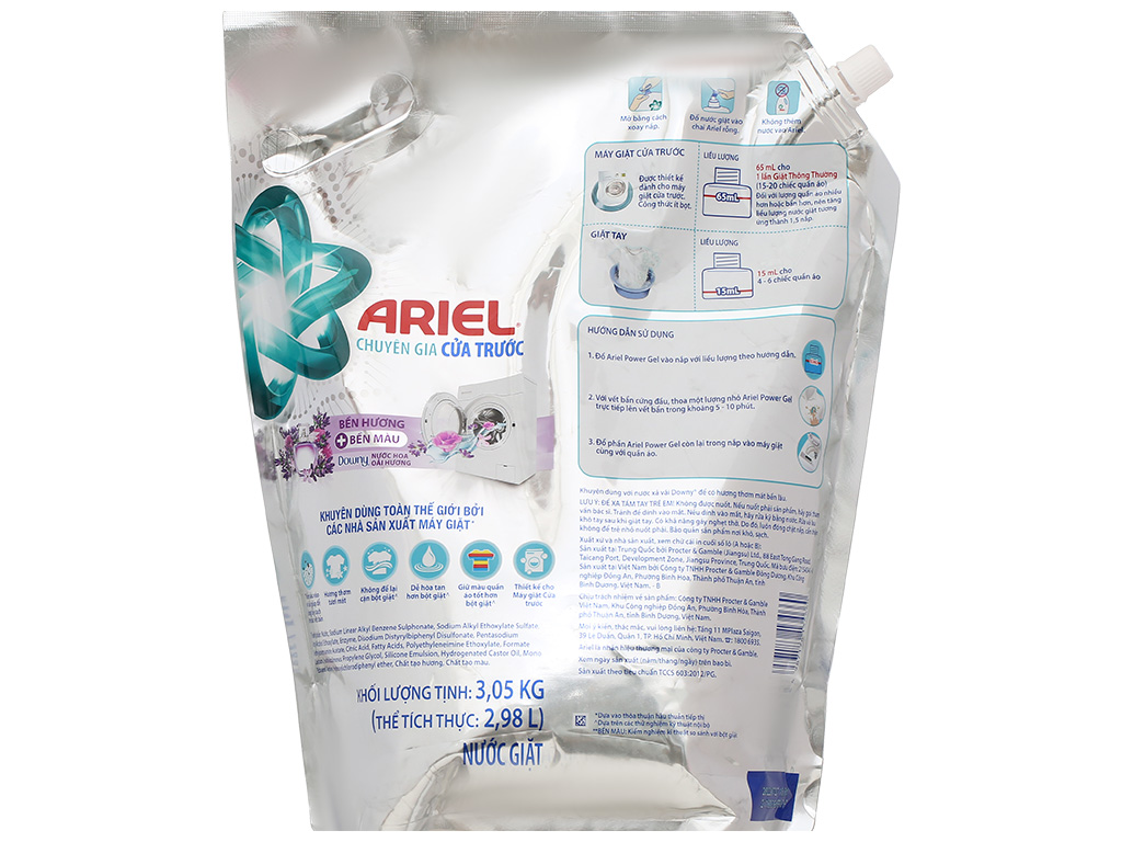 Nước Giặt Ariel Hương Oải Hương 298 Lít Tại Bách Hoá Xanh