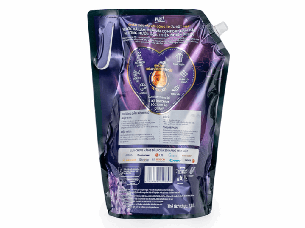 Nước xả vải Comfort Bella 2.8L giá tốt tại Bách hoá XANH