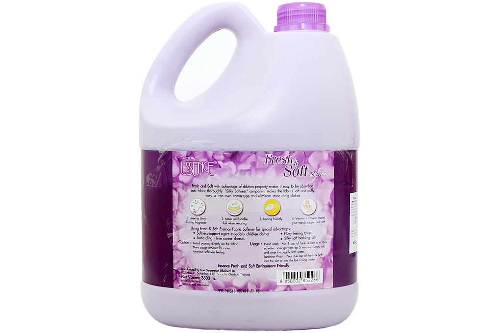 Nước xả vải Fresh & Soft tím 3.8l giá tốt tại Bách hoá XANH