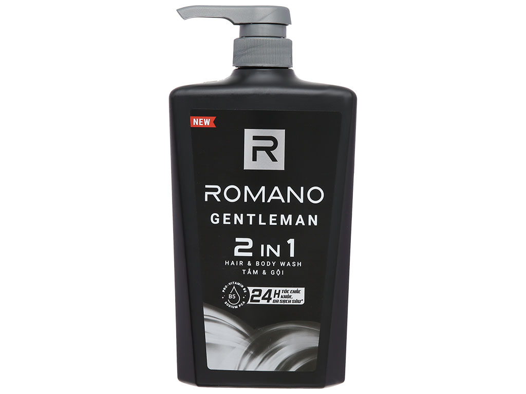 Tắm gội Romano gentleman 650g chính hãng tại Bách hoá XANH