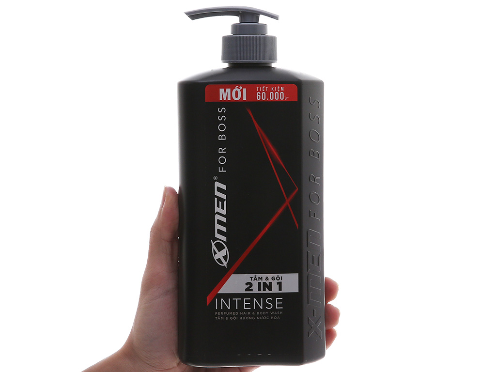 Tắm gội 2 in 1 X-men Boss Intense 650g tại Bách hóa XANH