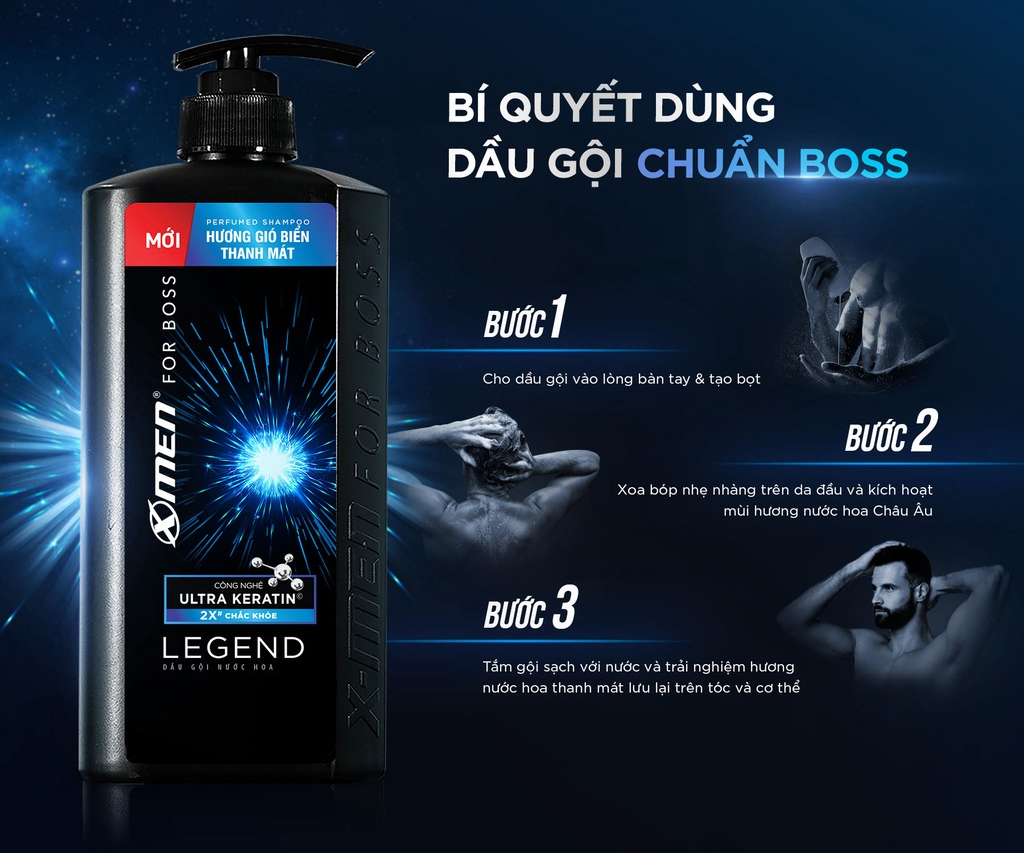 Dầu gội X-Men For Boss hương gió biển 850g tại Bách hóa XANH
