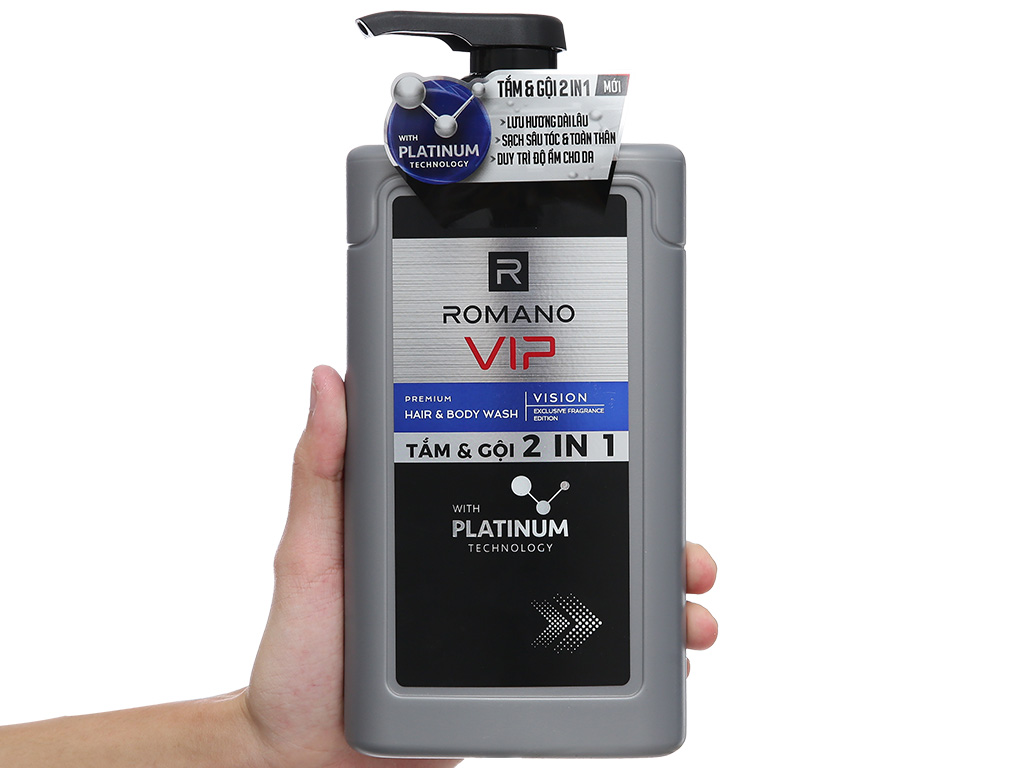 Tắm gội 2 in 1 Romano Vip Vision 650g tại Bách hóa XANH