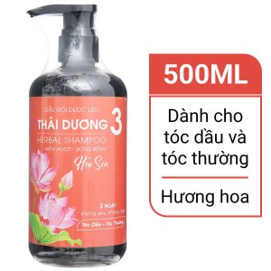 Dầu gội dược liệu Thái Dương 3 sen 500ml tại Bách hóa XANH