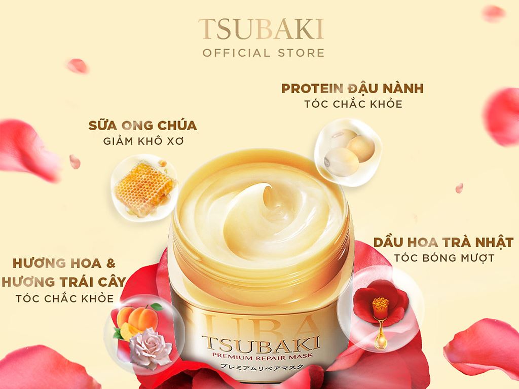 Mặt nạ tóc cao cấp Tsubaki 180g giá tốt tại Bách hoá XANH