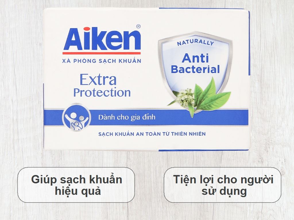Xà phòng sạch khuẩn Aiken Extra Protection 90g Bách hóa XANH