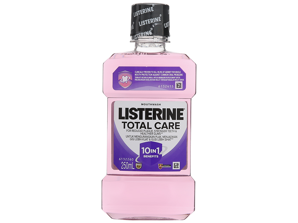 Nước súc miệng Listerine Total Care Mouthwash tím 250ml
