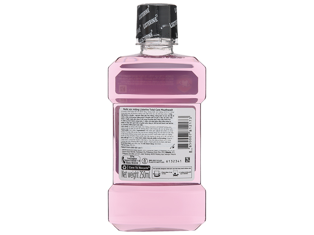 Nước súc miệng Listerine Total Care Mouthwash tím 250ml