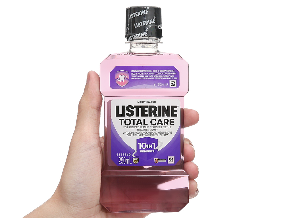 Nước súc miệng Listerine Total Care Mouthwash tím 250ml
