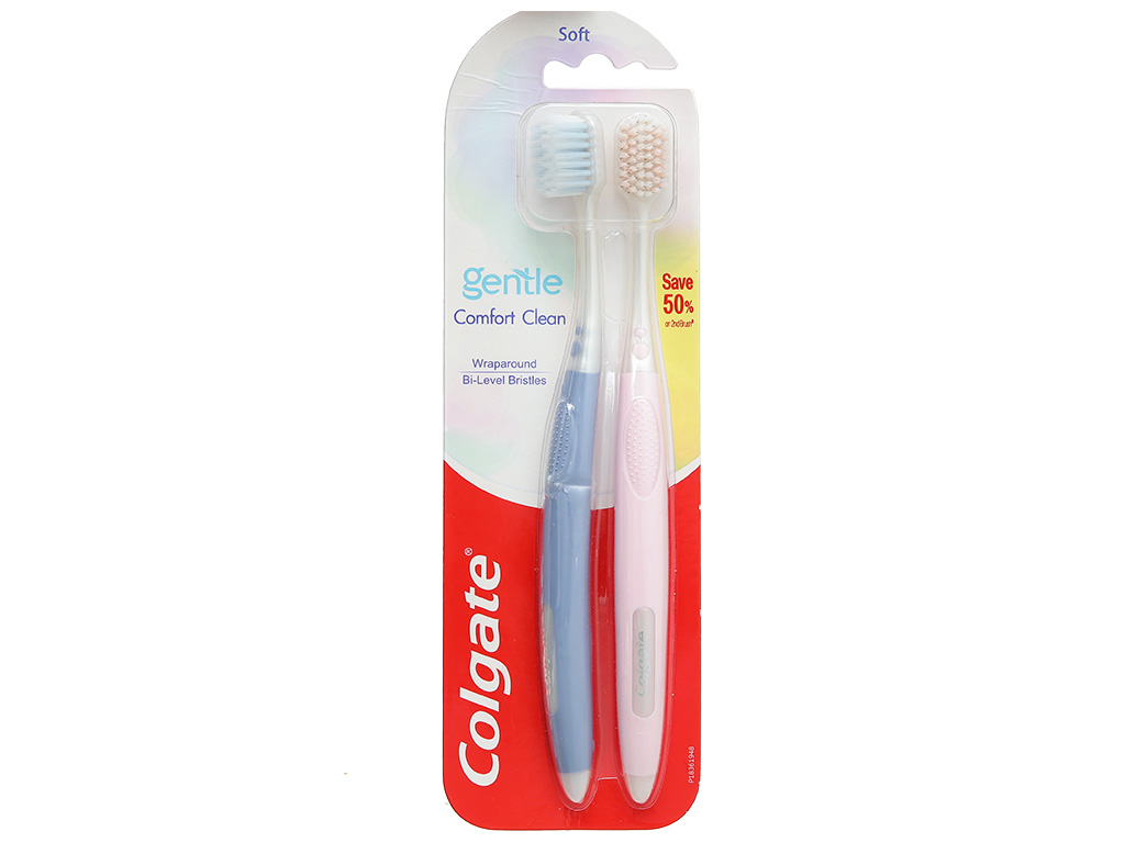 Bộ 2 bàn chải đánh răng Colgate Gentle Comfort Clean
