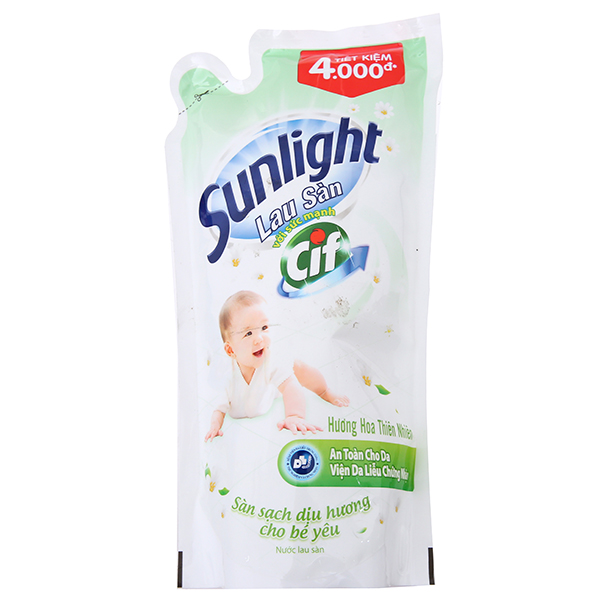 Nước lau sàn Sunlight Cif túi 1kg giá tốt tại Bách hoá XANH