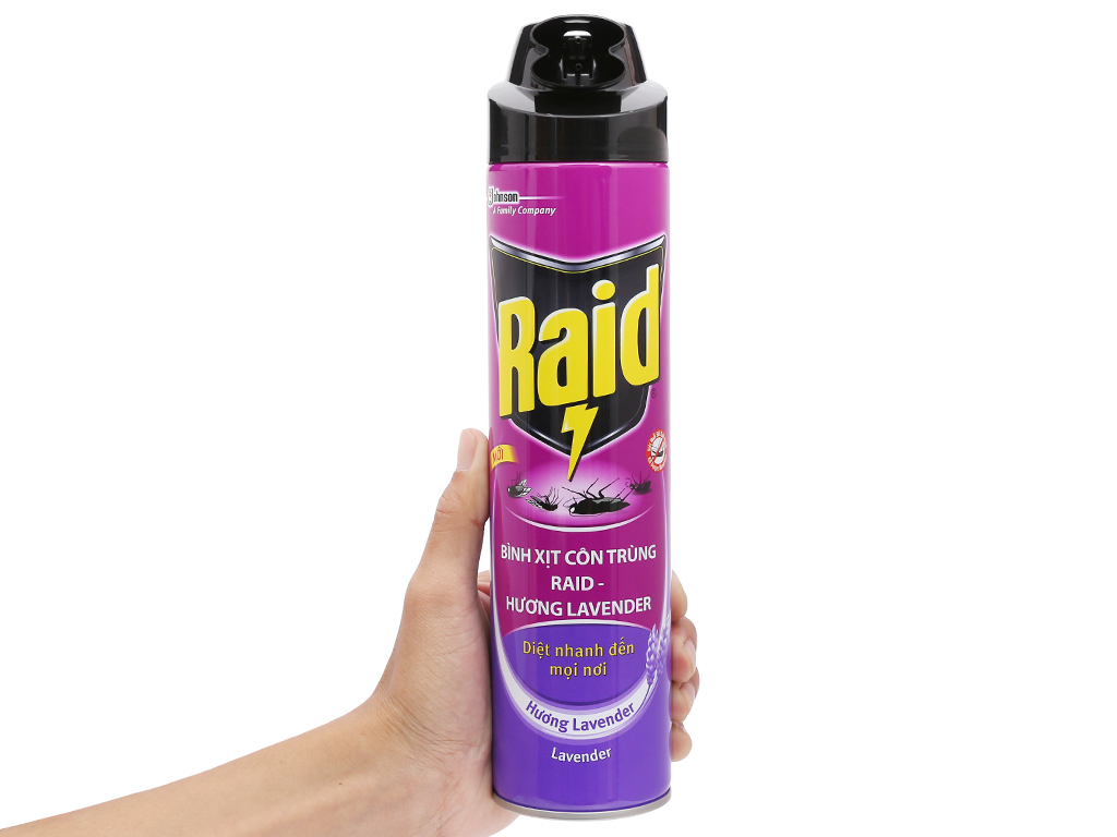 Bình xịt côn trùng Raid lavender 600ml tại Bách hoá XANH