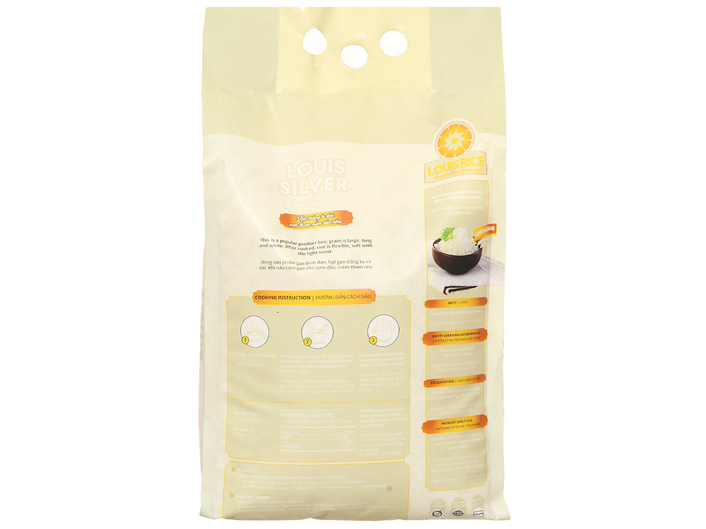 Mua Gạo Louis Rice Silver túi 5kg giá tốt tại Bách hoá XANH