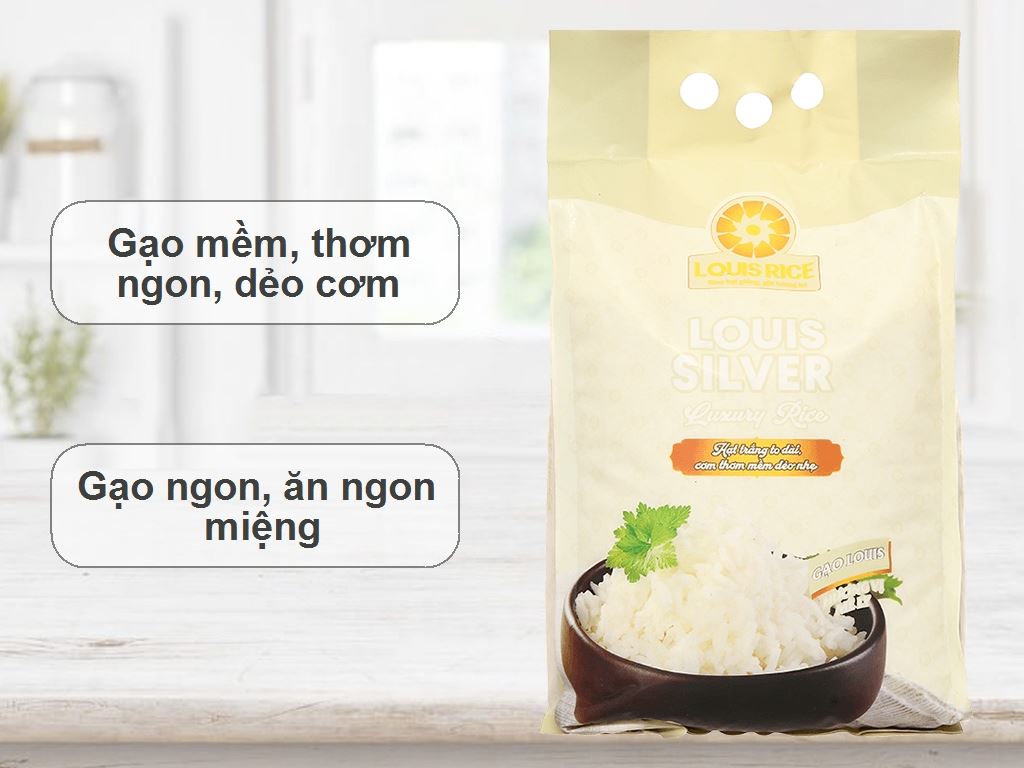 Mua Gạo Louis Rice Silver túi 5kg giá tốt tại Bách hoá XANH