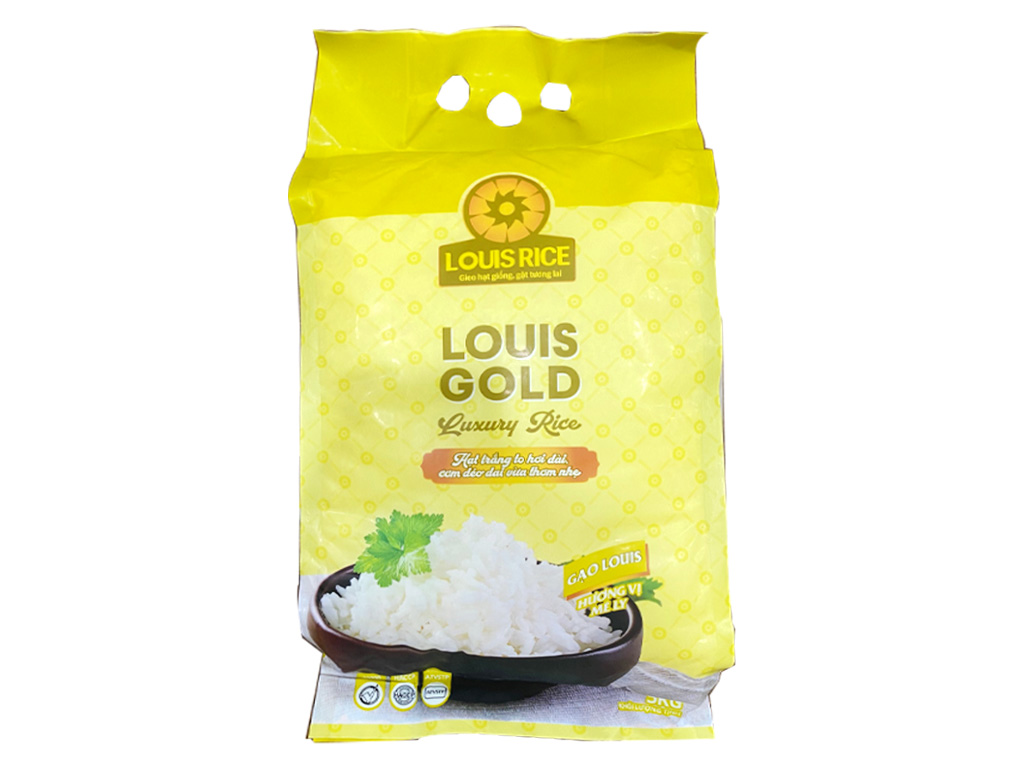 Gạo Louis Rice Gold túi 5kg thơm ngon tại Bách Hóa XANH