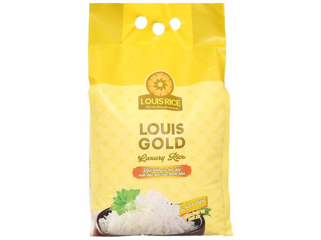 Gạo Louis Rice Gold túi 5kg thơm ngon tại Bách Hóa XANH