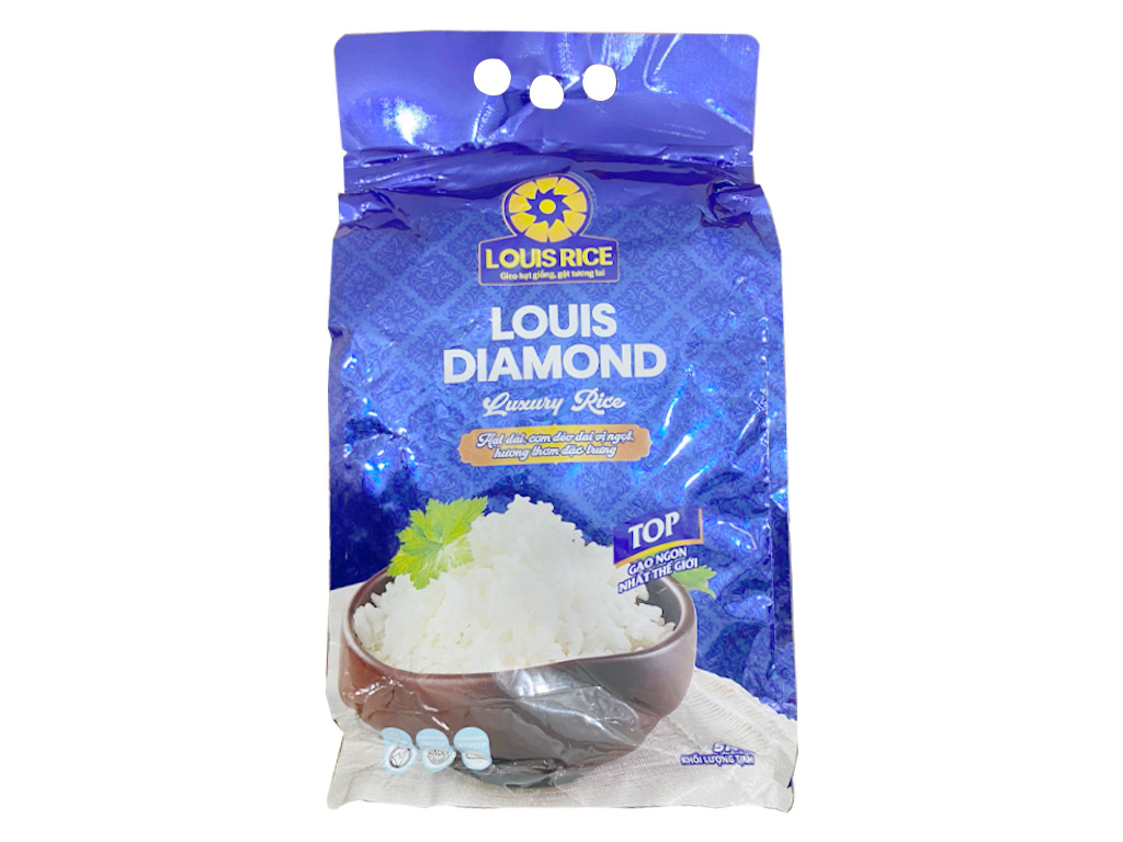Gạo Louis Rice Diamond túi 5kg thơm ngon tại Bách Hóa XANH
