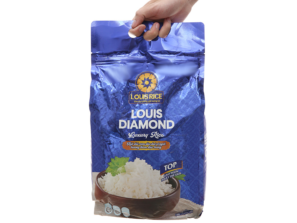 Gạo Louis Rice Diamond túi 5kg thơm ngon tại Bách Hóa XANH
