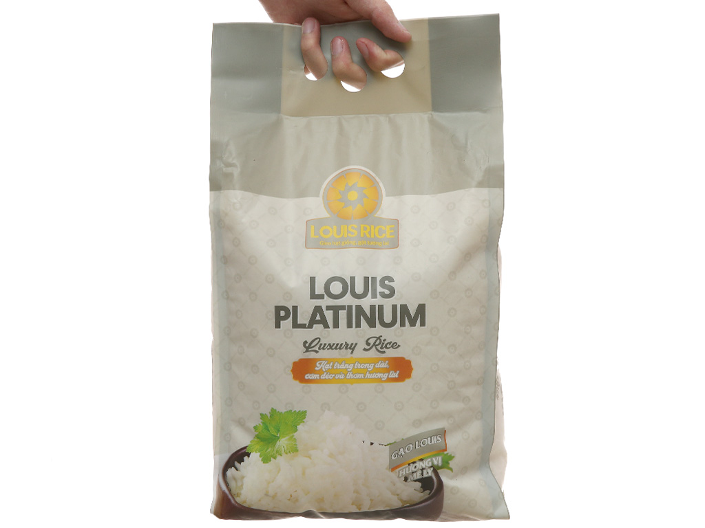 Gạo Louis Rice Platinum túi 5kg giá tốt tại Bách hoá XANH