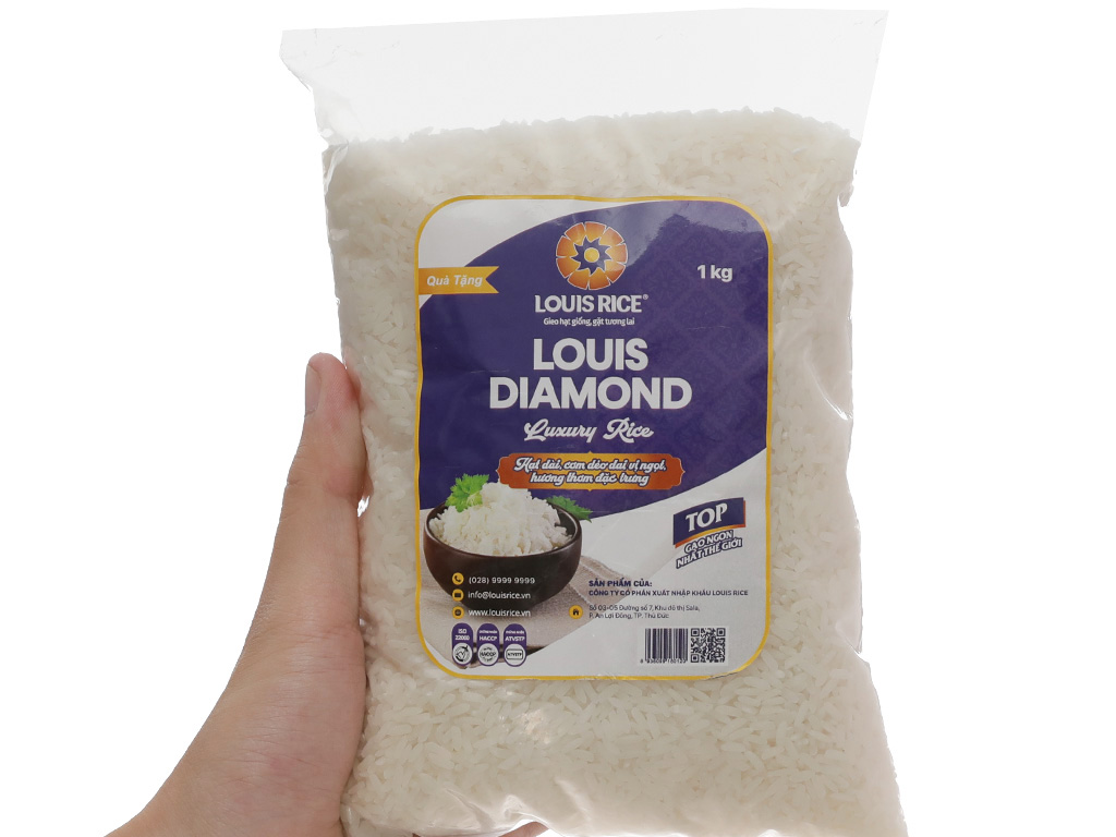 Gạo Louis Rice ST25 Diamond túi 1kg tại Bách hoá XANH