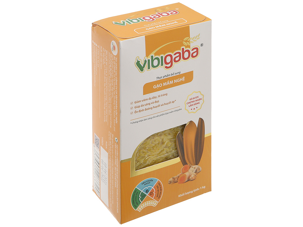 Gạo mầm Vibigaba nghệ hộp 1kg giá tốt tại Bách hoá XANH