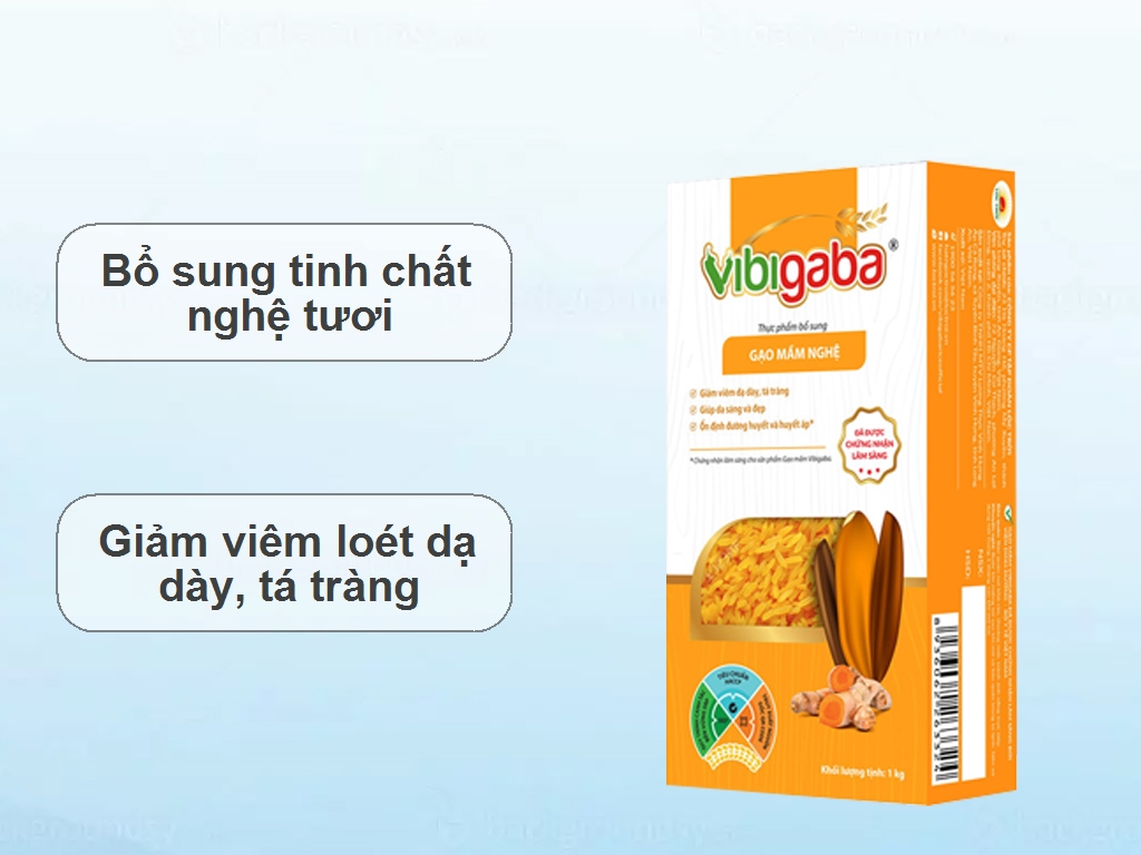 Gạo mầm Vibigaba nghệ hộp 1kg giá tốt tại Bách hoá XANH