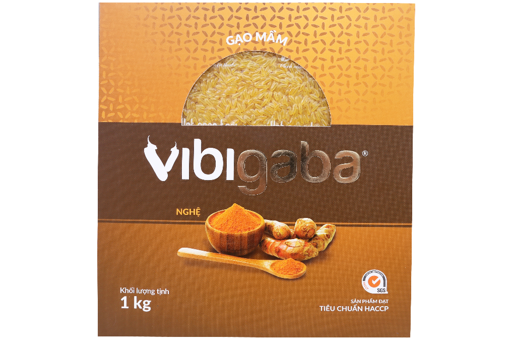 Gạo mầm Vibigaba Nghệ Hạt Ngọc trời 1kg