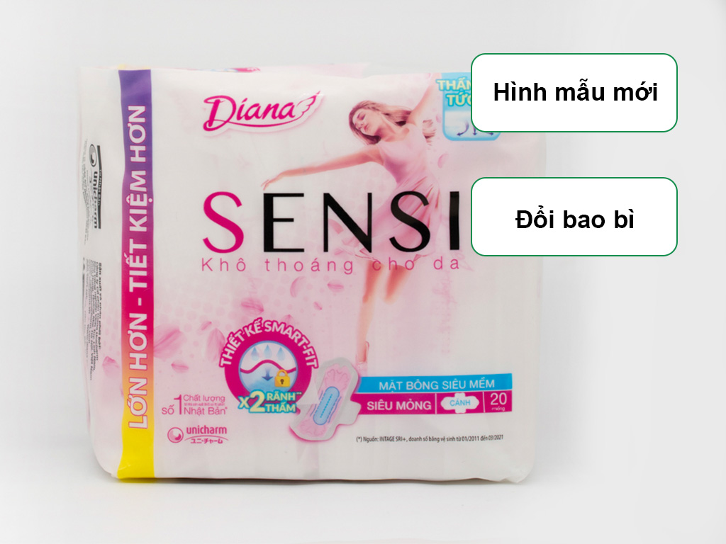 Băng vệ sinh Diana Sensi siêu mỏng 20 miếng ở Bách hoá XANH