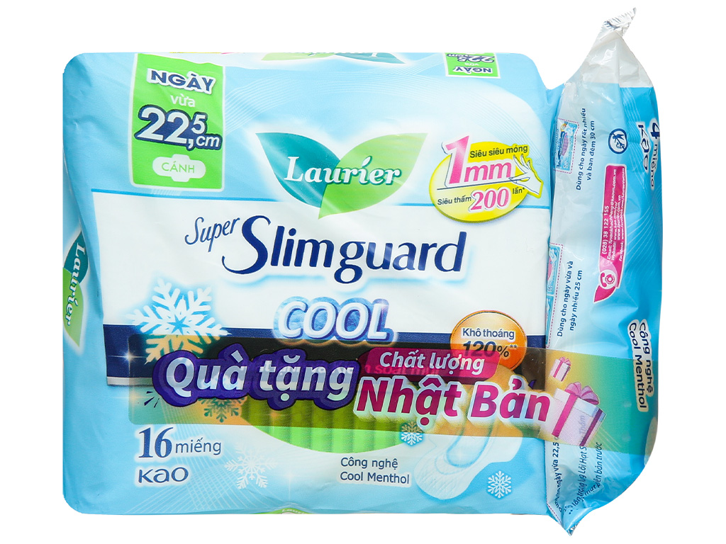 Băng vệ sinh Laurier Cool mỏng giá tốt tại Bách hoá XANH
