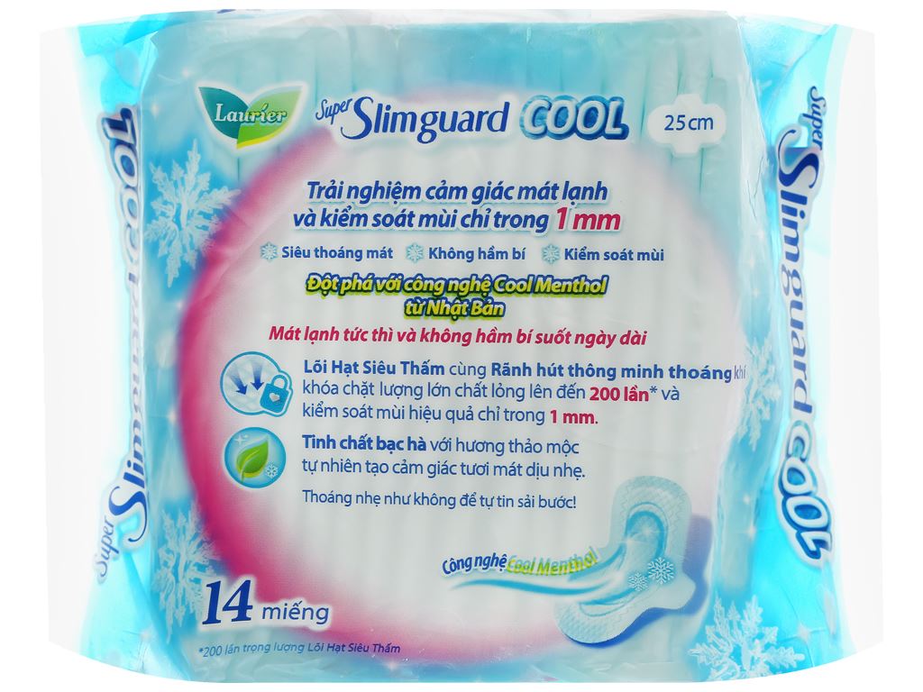 Băng vệ sinh Laurier Cool mỏng giá tốt tại Bách hoá XANH