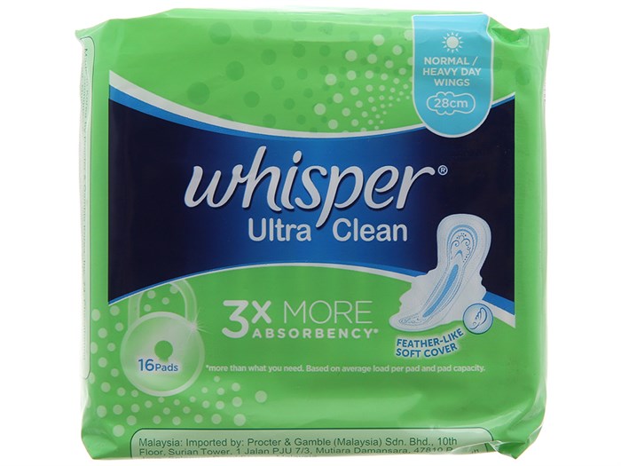 Băng vệ sinh Whisper Ultra thấm giá tốt tại Bách hoá XANH