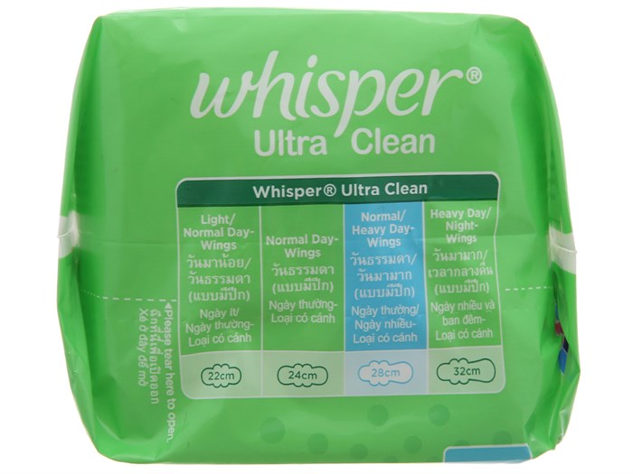 Băng vệ sinh Whisper Ultra thấm giá tốt tại Bách hoá XANH