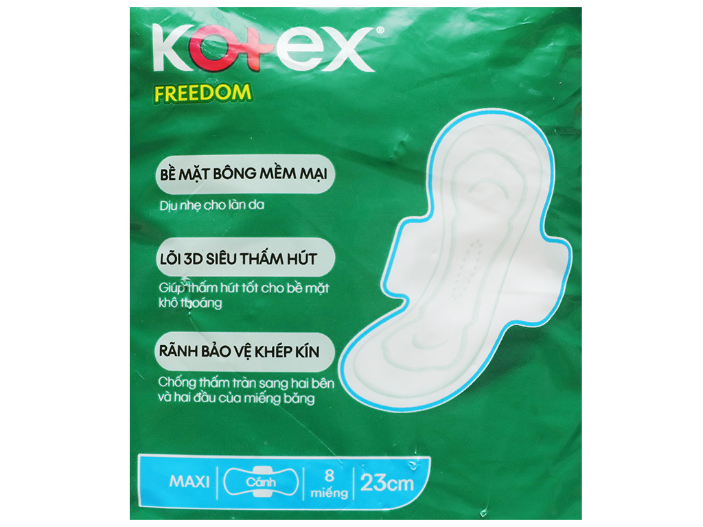 Băng vệ sinh Kotex Freedom 8 miếng giá tốt tại Bách hoá XANH