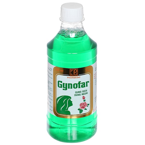 Dung dịch vệ sinh phụ nữ Gynofar trị ngứa âm hộ, viêm âm đạo chai 500ml ...