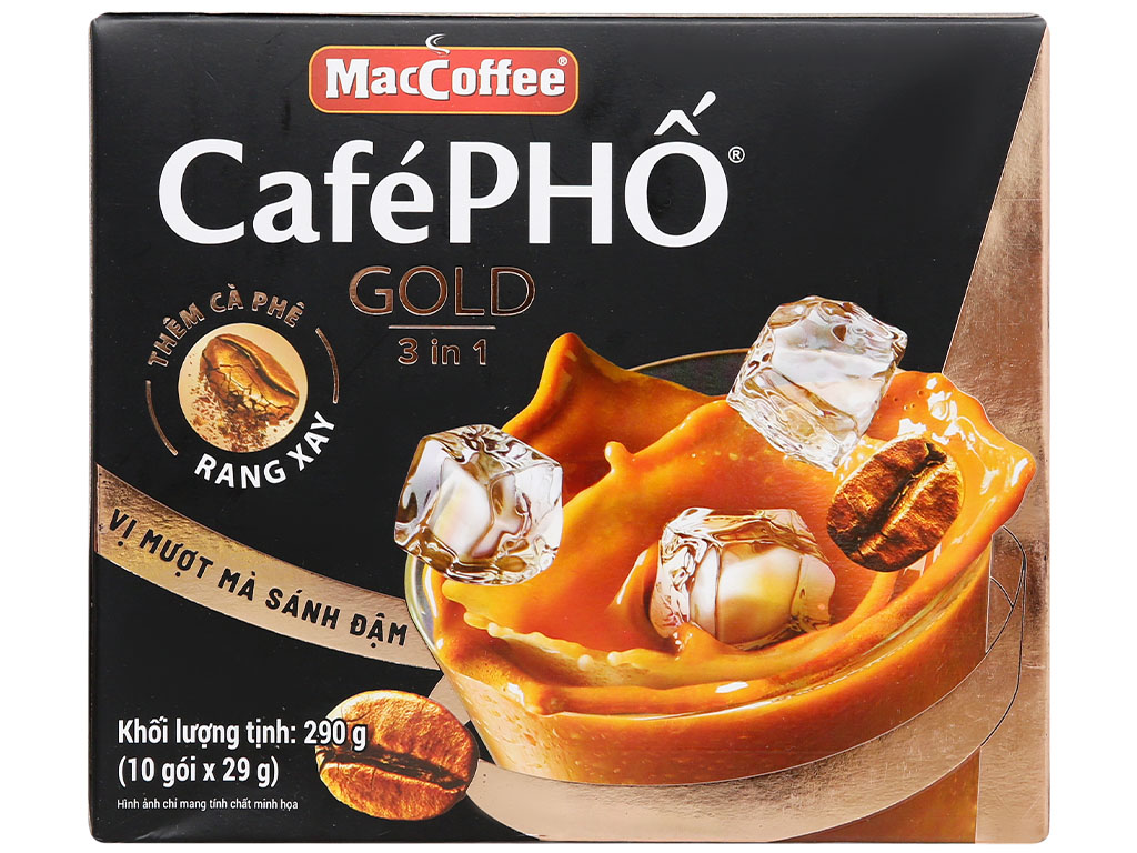 Cà phê sữa MacCoffee Café Phố Gold 3in1 290g | Bách Hoá XANH