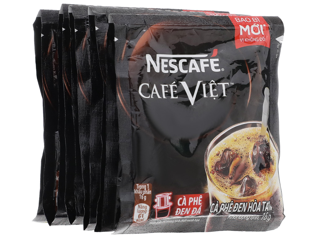 Dây 10 gói cà phê đen đá NesCafé Café Việt | Bách Hoá XANH