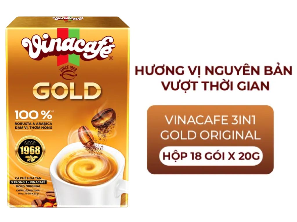 Cà phê sữa VinaCafé Gold Original 360g | Bách Hoá XANH