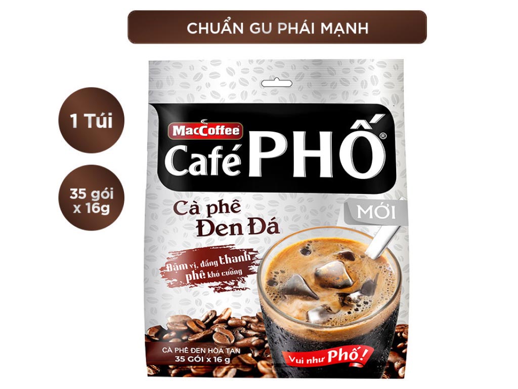 Cà phê đen đá MacCoffee Café Phố 560g | Bách Hoá XANH