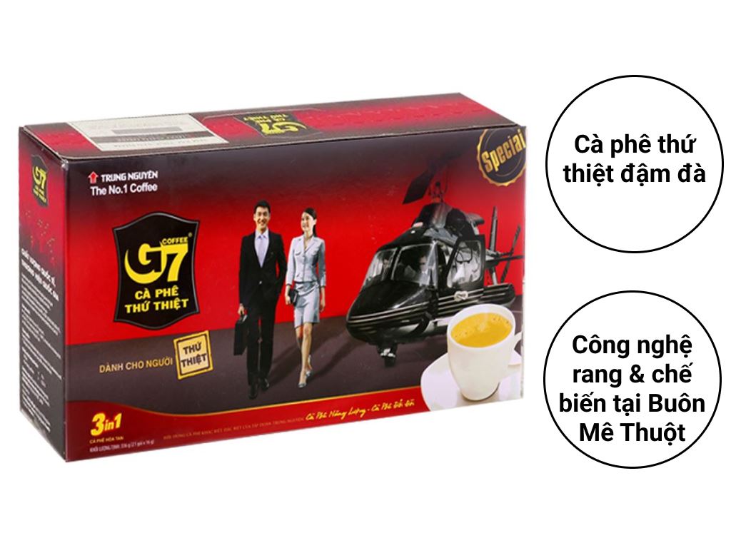 Cà phê sữa G7 3 in 1 hộp 336g giá tốt tại Bách hoá XANH